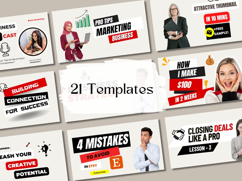 Done for You Life Coach Business Youtube Thumbnail Templates | Youtube ...