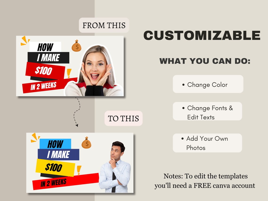 Done for You Life Coach Business Youtube Thumbnail Templates Youtube ...