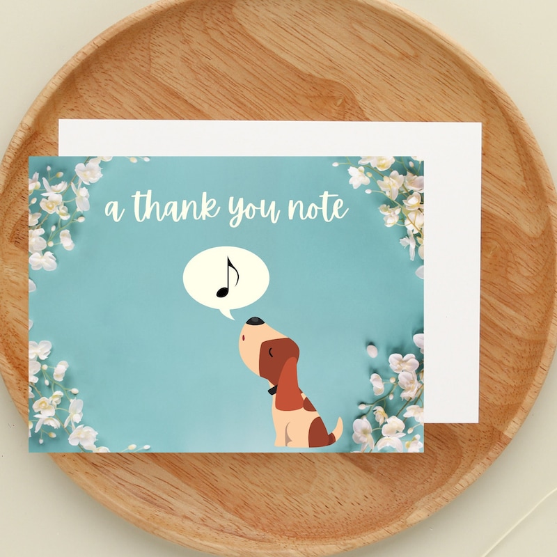 Dog Thank You Note - Etsy