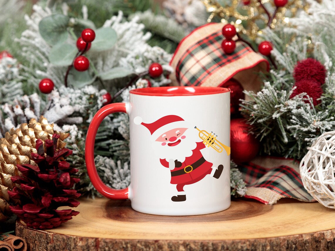 Trumpet Christmas Mug, Christmas Gift for Trumpet Player, Trumpet ...