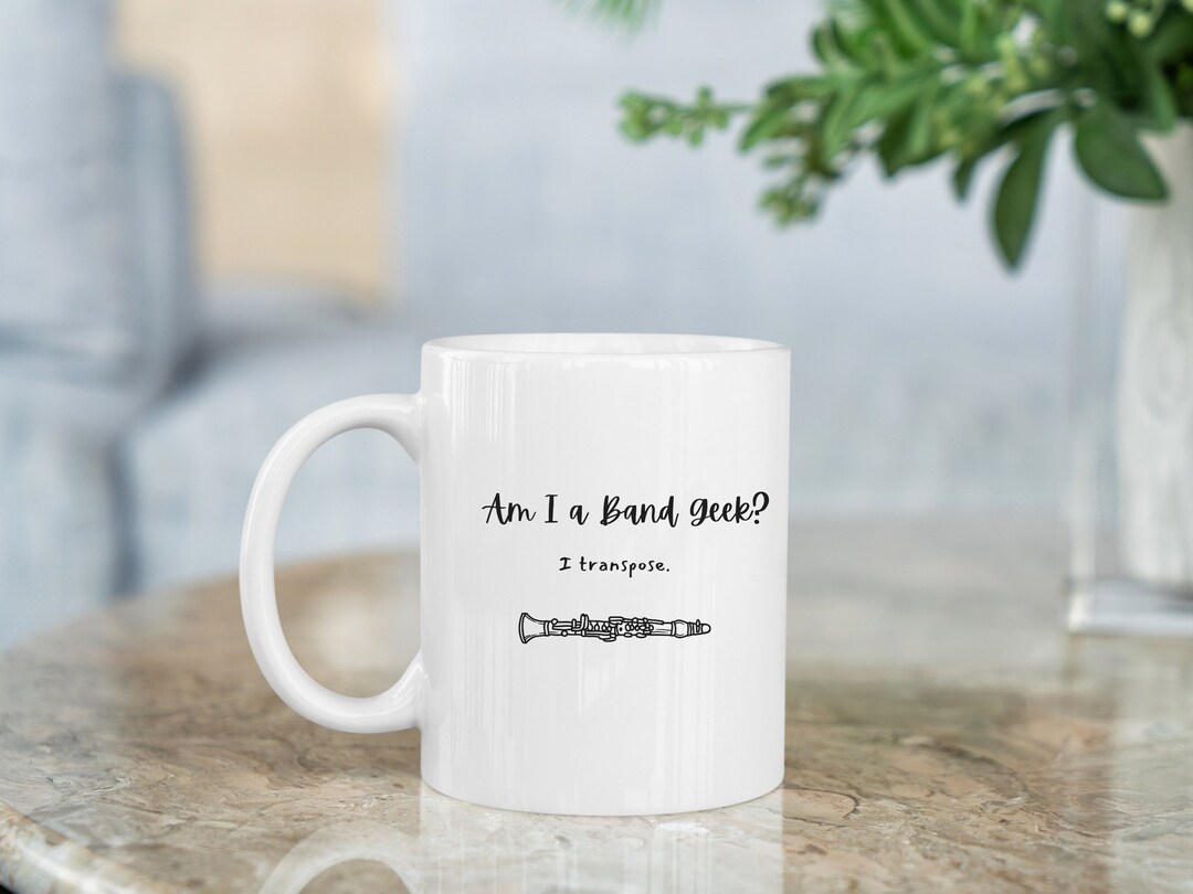 Funny Clarinet Mug, Gift for Clarinet Player, Clarinet Coffee Cup ...