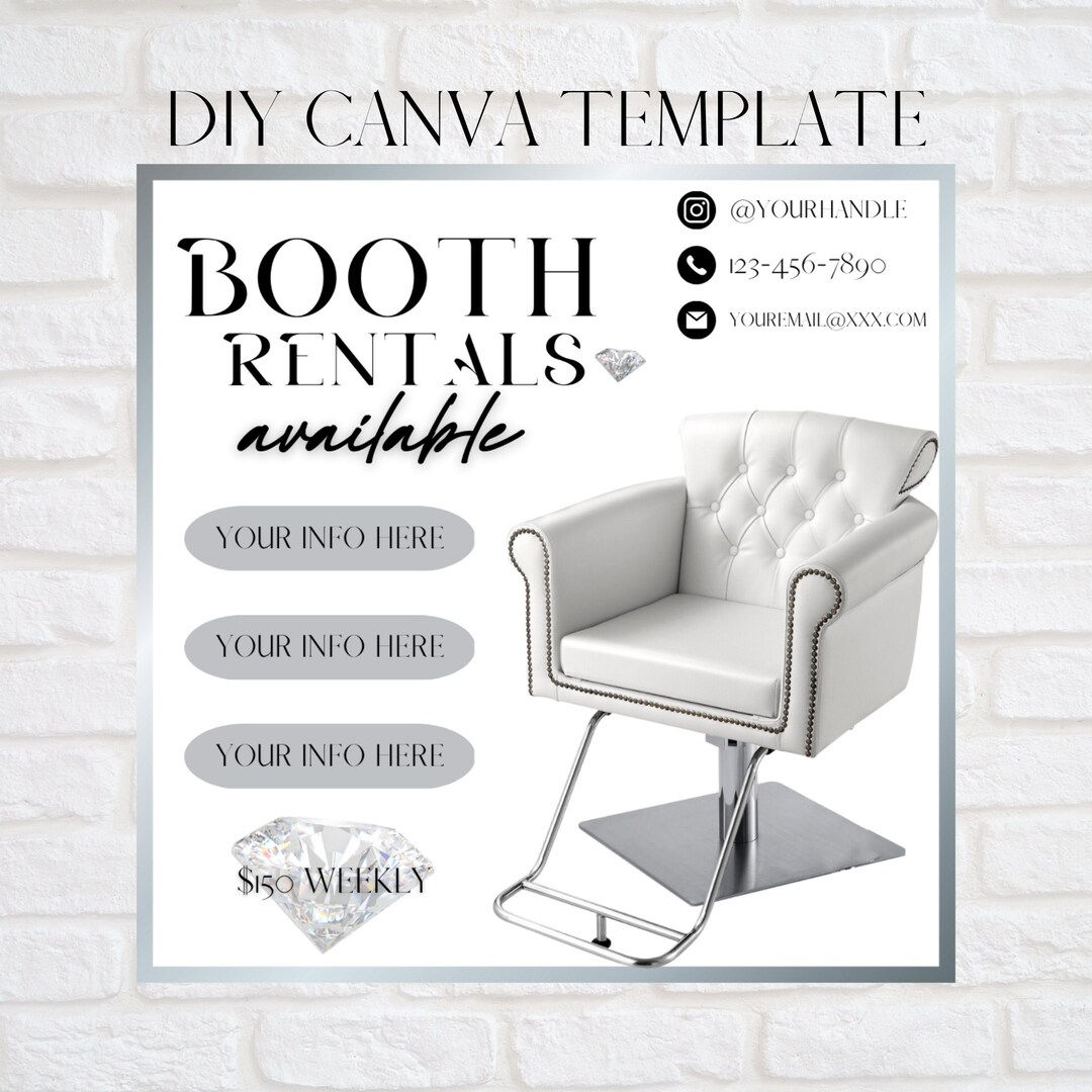 Booth Rental Flyer, Salon Flyer, DIY Flyer Template, Remade Business ...
