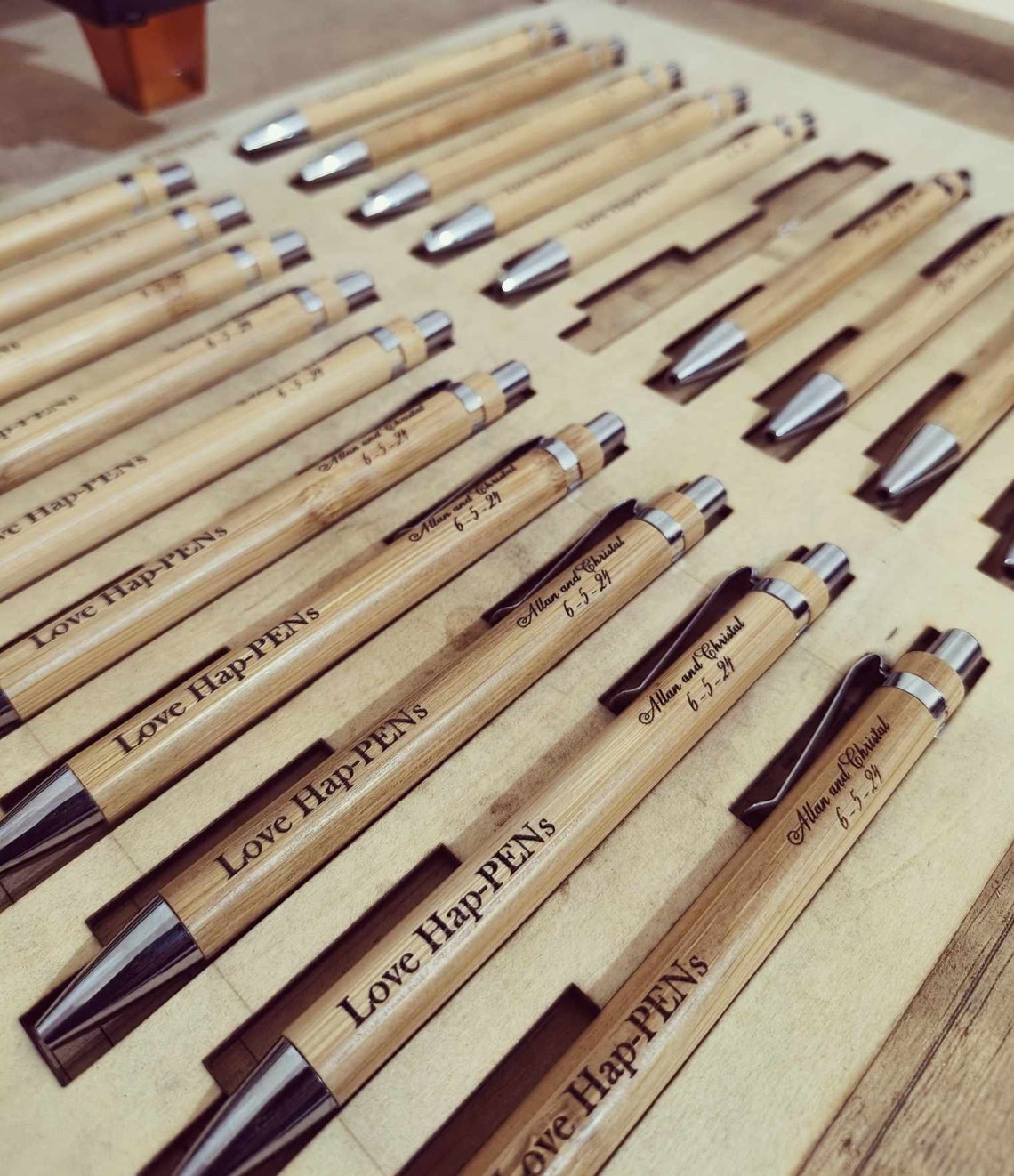 20 Slots Ballpen Jig Laser Cut File (lightburn, PNG,SVG,PDF) - Etsy