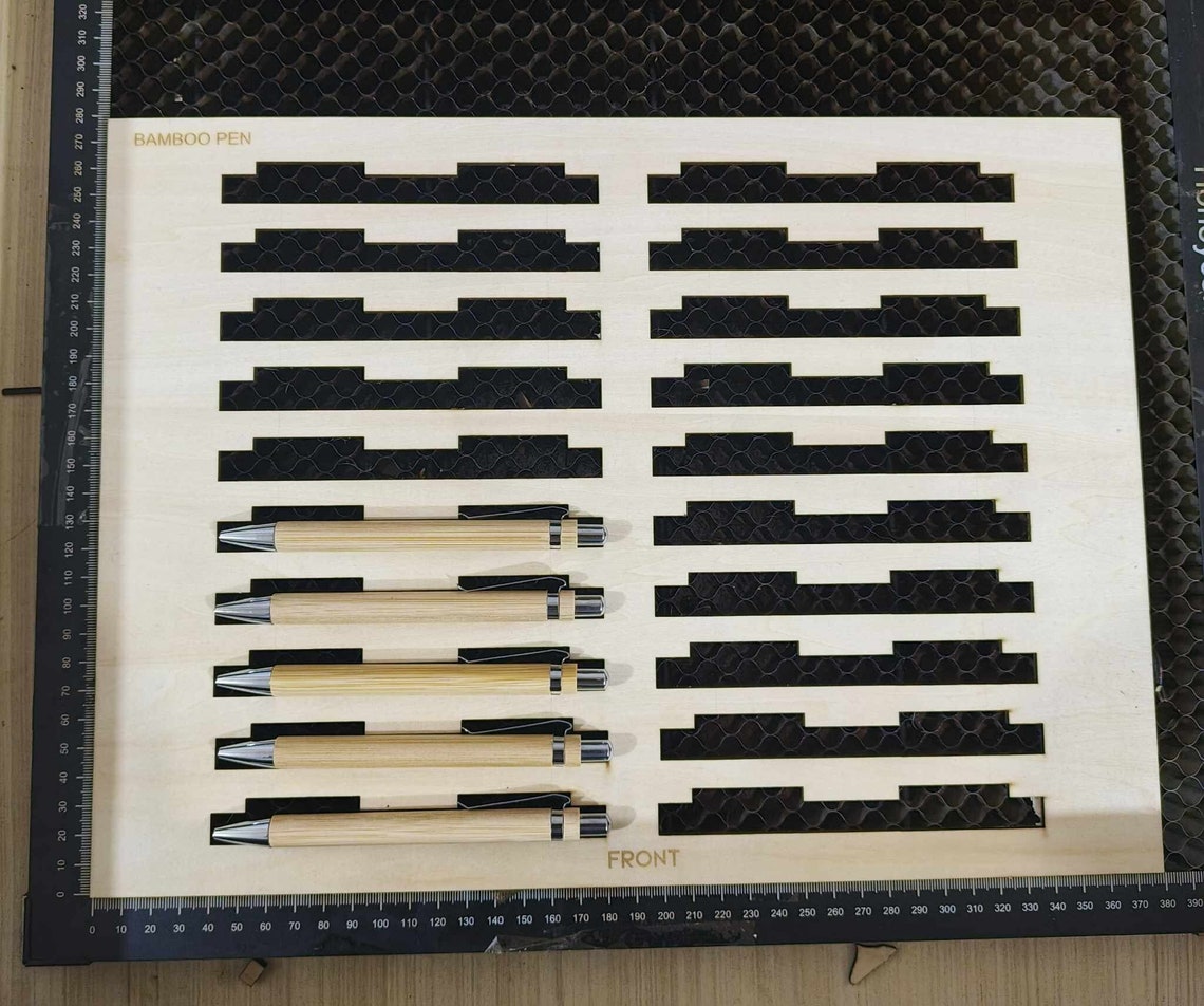 20 Slots Ballpen Jig Laser Cut File (lightburn, PNG,SVG,PDF) - Etsy