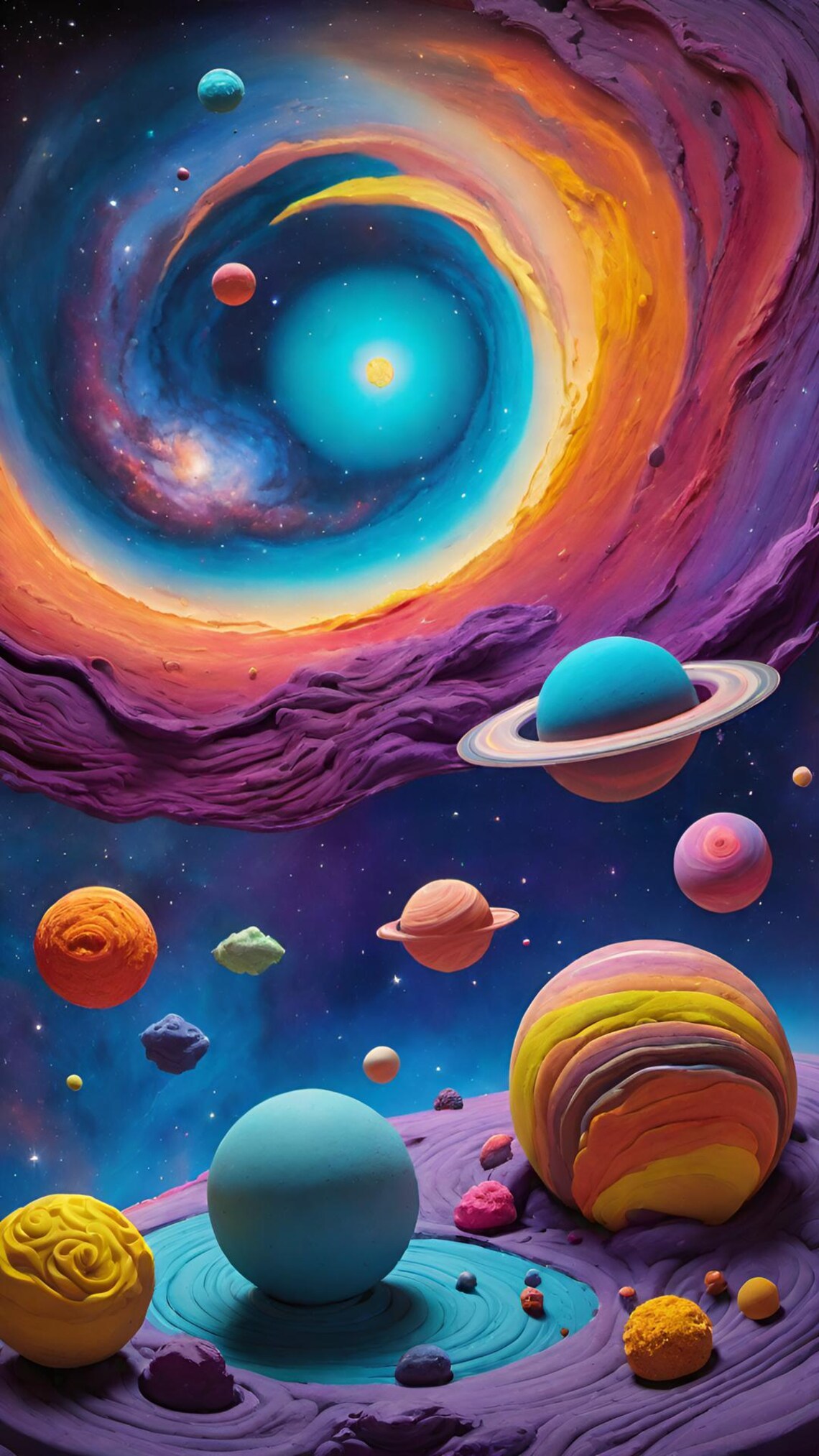 Colorful Clay Universe 4K HD Wallpaper - Etsy