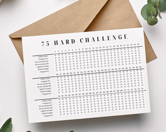 75 Day Customizable Printable Challenge Tracker Bundle 75 Custom ...
