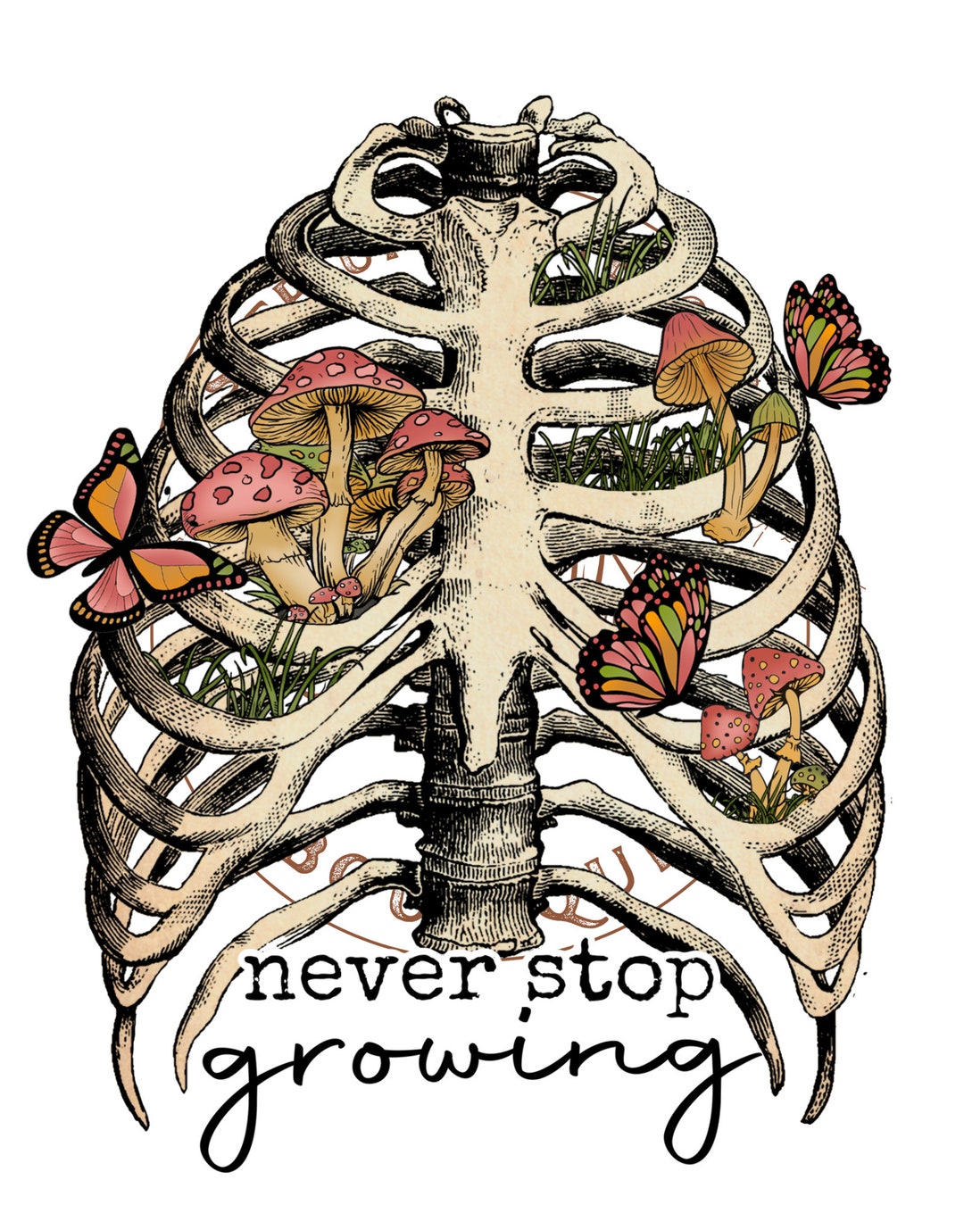 Never Stop Growing Sublimation Transfer - Etsy