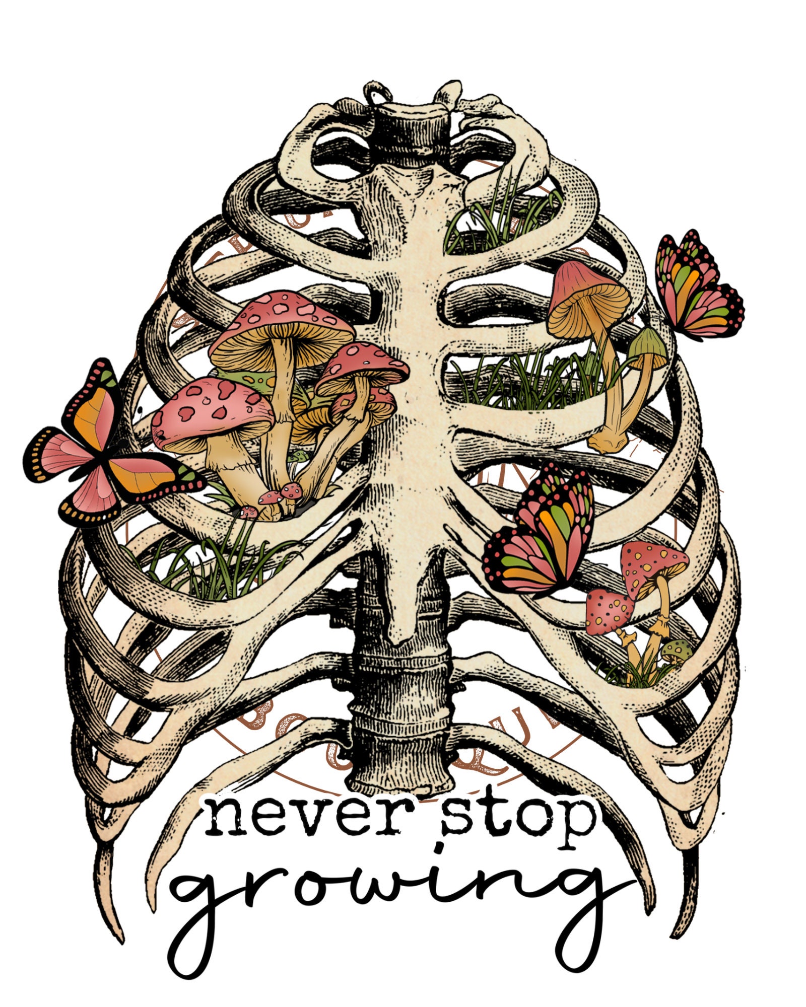 Never Stop Growing Sublimation Transfer - Etsy