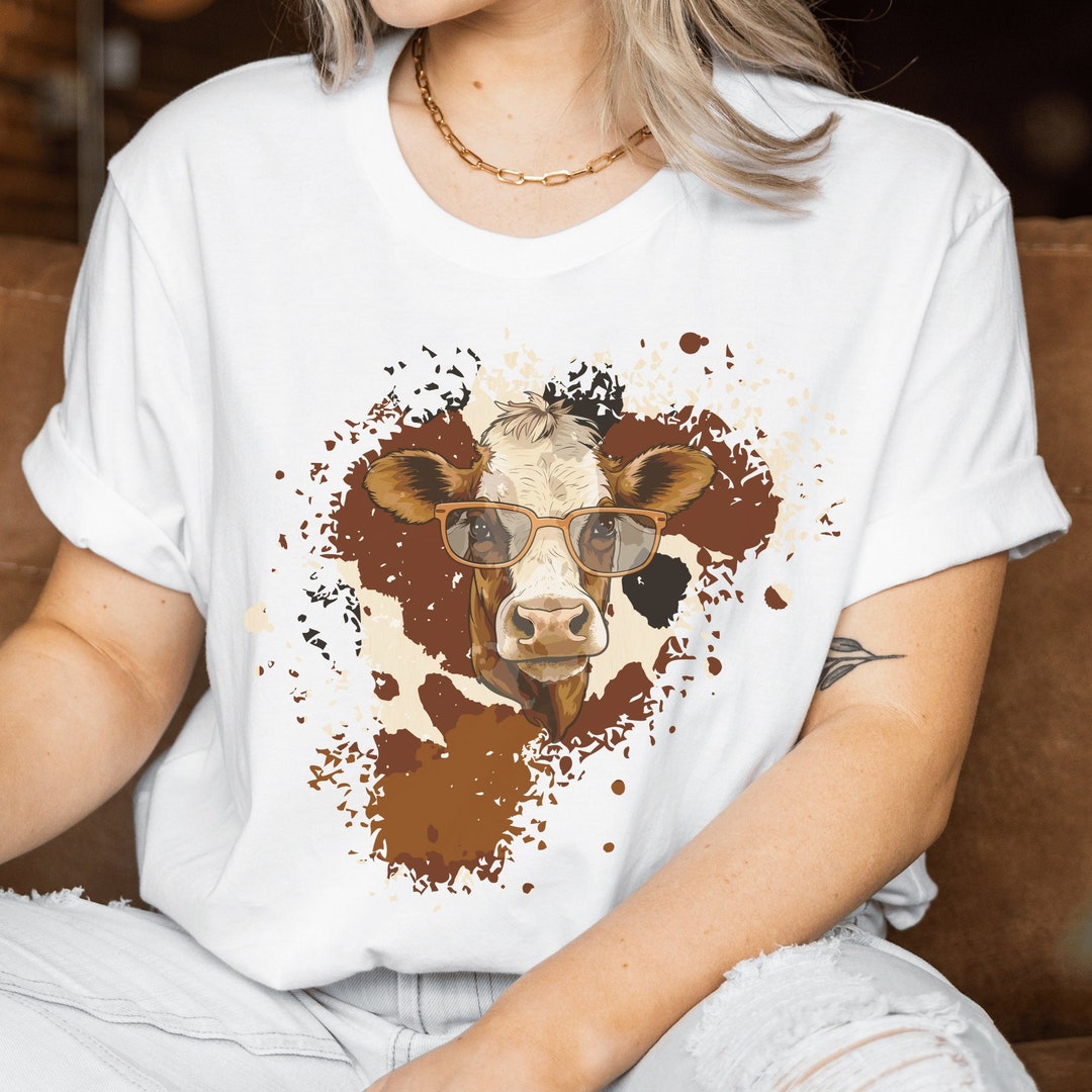 Cute Cow T-shirt Brown Cow Tee Farmhouse Country Shirt Our Herd Fun Tee ...