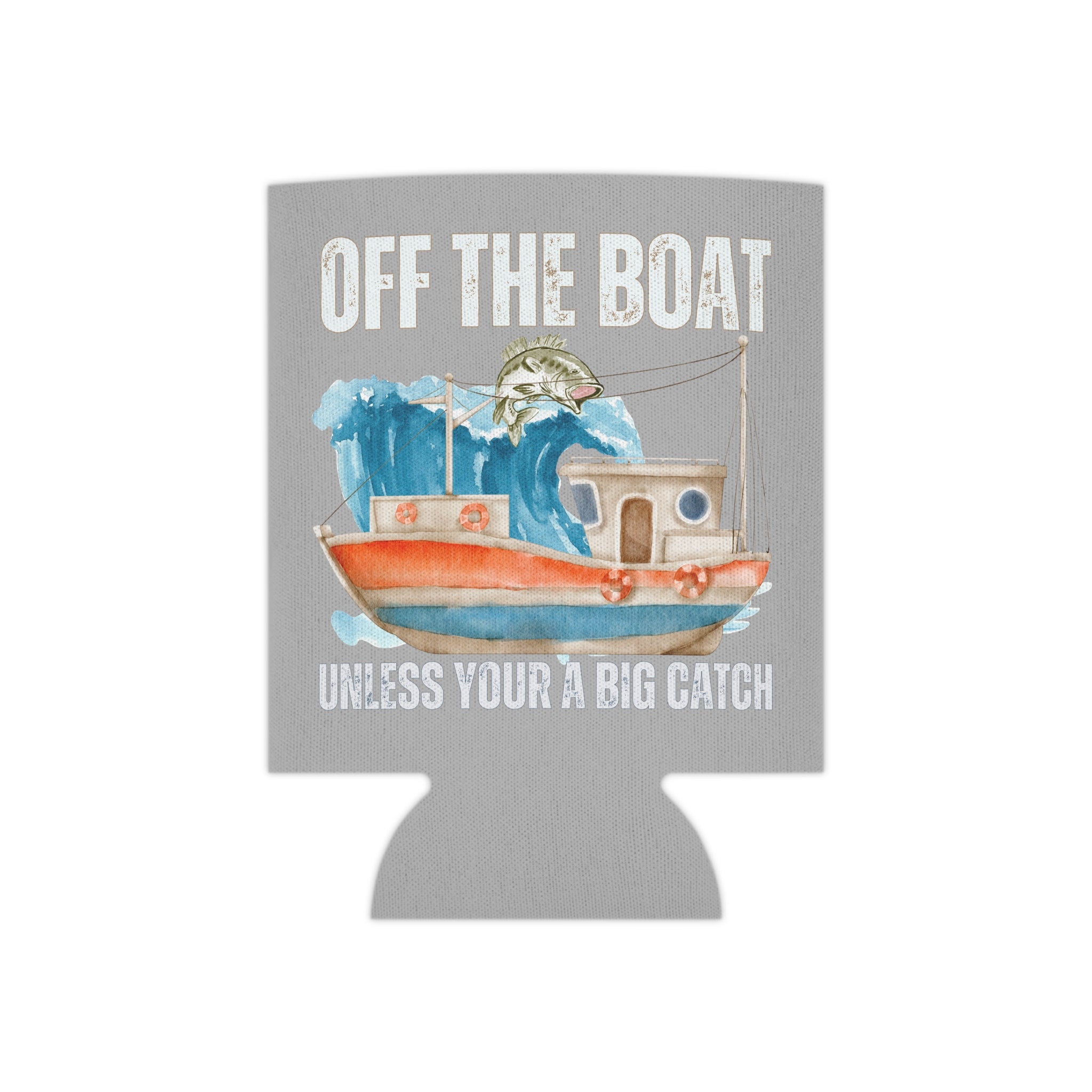 Funny Fishing Beer Can Cooler, Fishing Beer Can Koozie, Fisherman Party ...