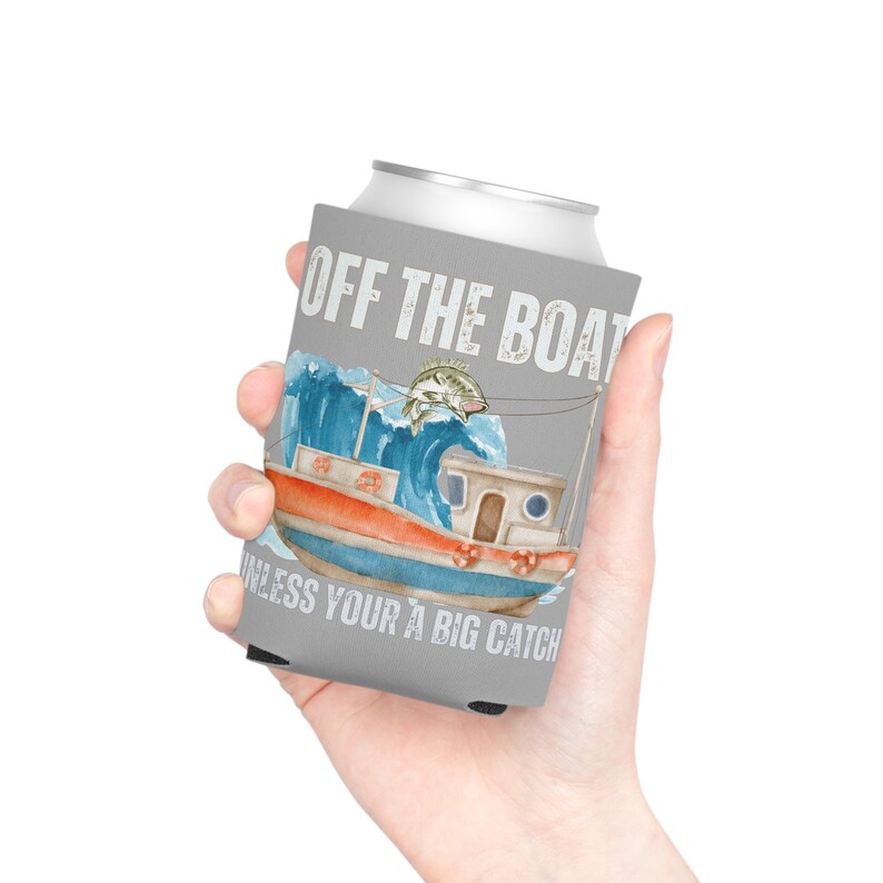 Funny Fishing Beer Can Cooler, Fishing Beer Can Koozie, Fisherman Party ...