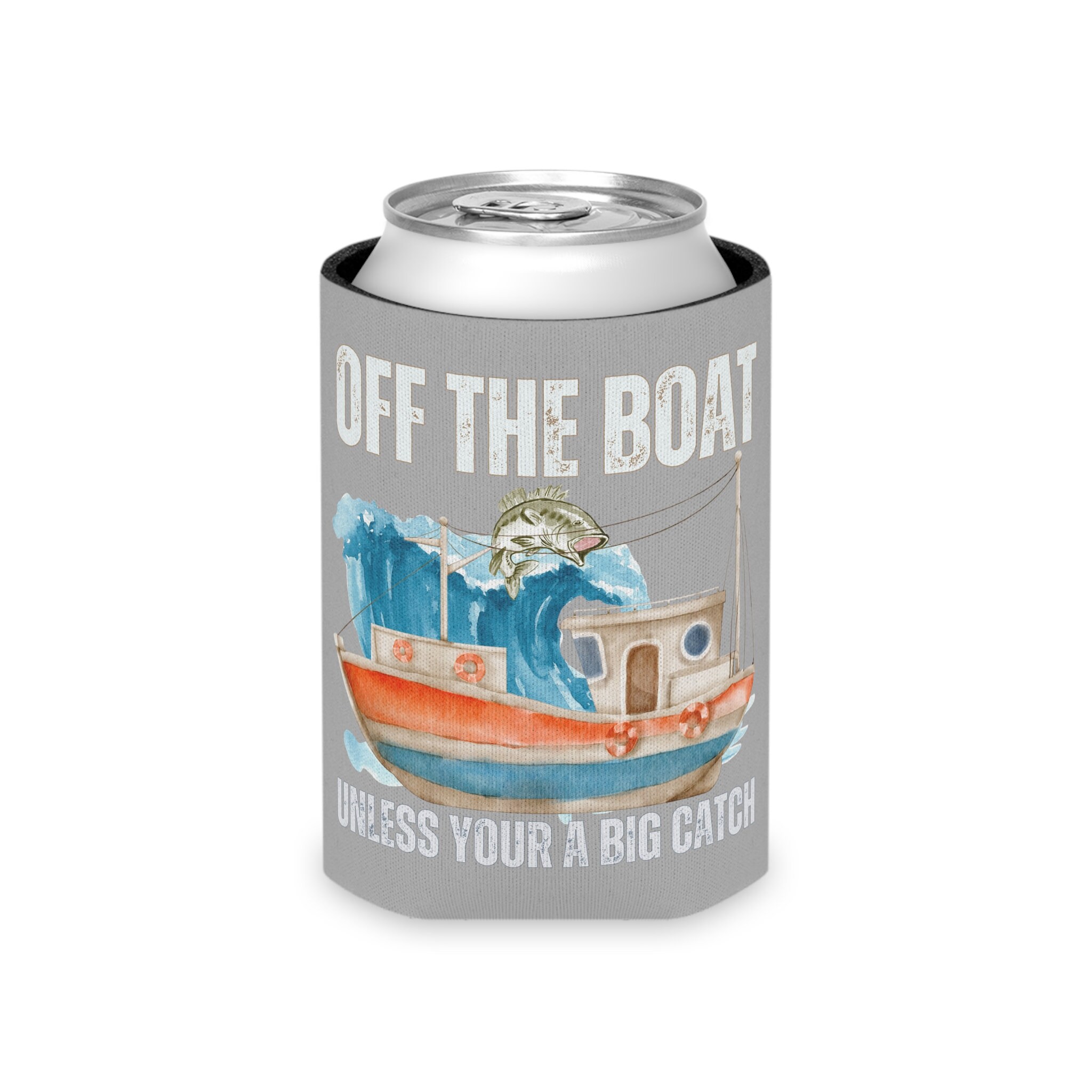 Funny Fishing Beer Can Cooler, Fishing Beer Can Koozie, Fisherman Party ...