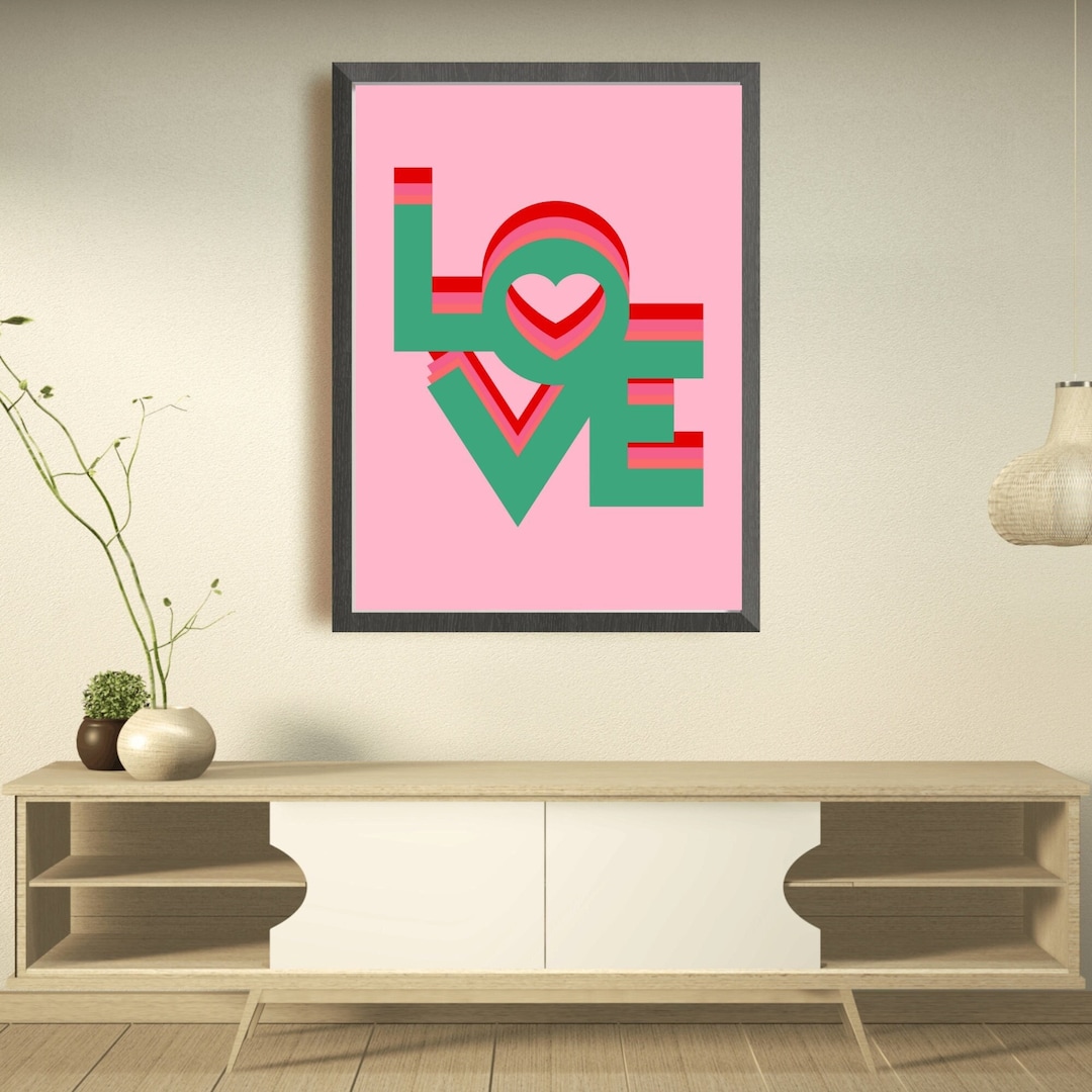 Love Wall Art Decor Printable | Inspirational Home Decor | Digital ...
