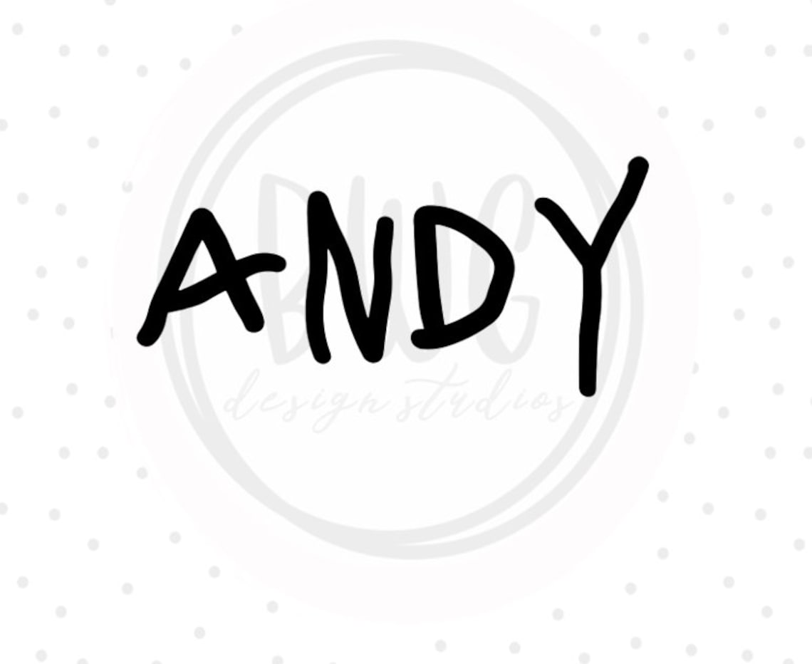 Andy Signature Toy Story PNG - Ready to Press -family Trip Shirt- WDW ...