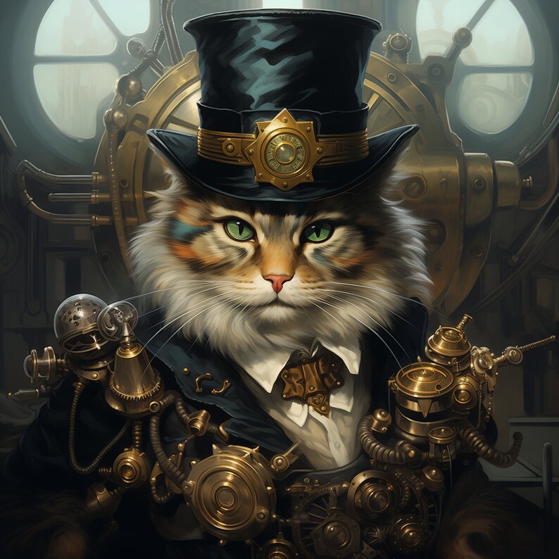 Steam Punk Cat - Etsy