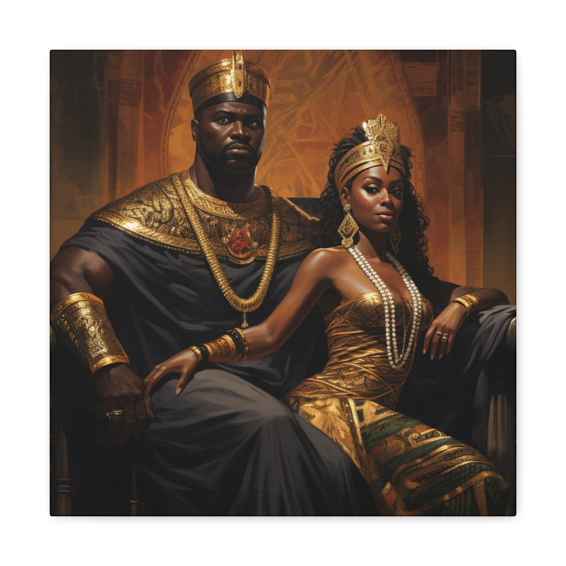 African King and Queen Classic Edition Iiib Canvas Gallery Wraps - Etsy