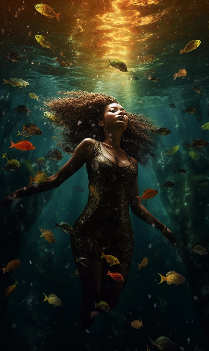 Ebony Mermaid - Etsy