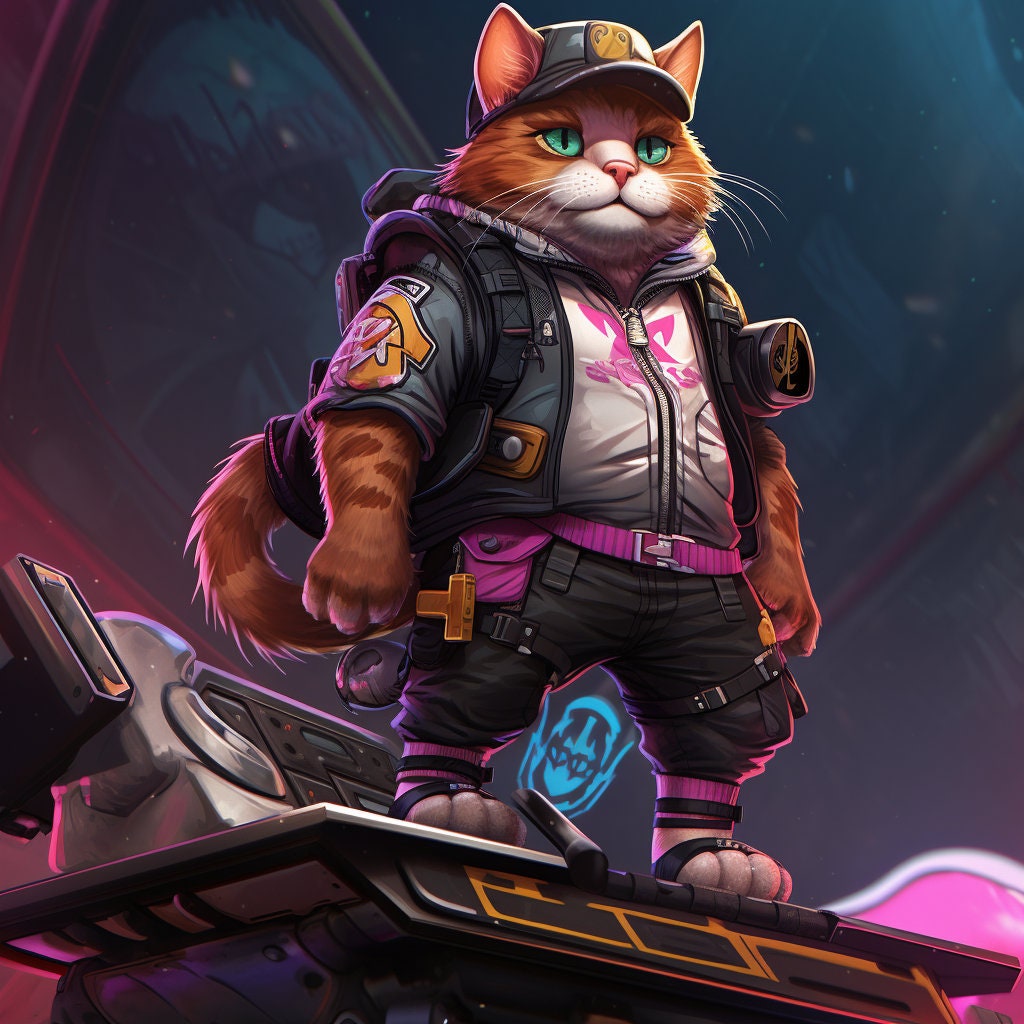 Cyber Punk Cat 1 - Etsy