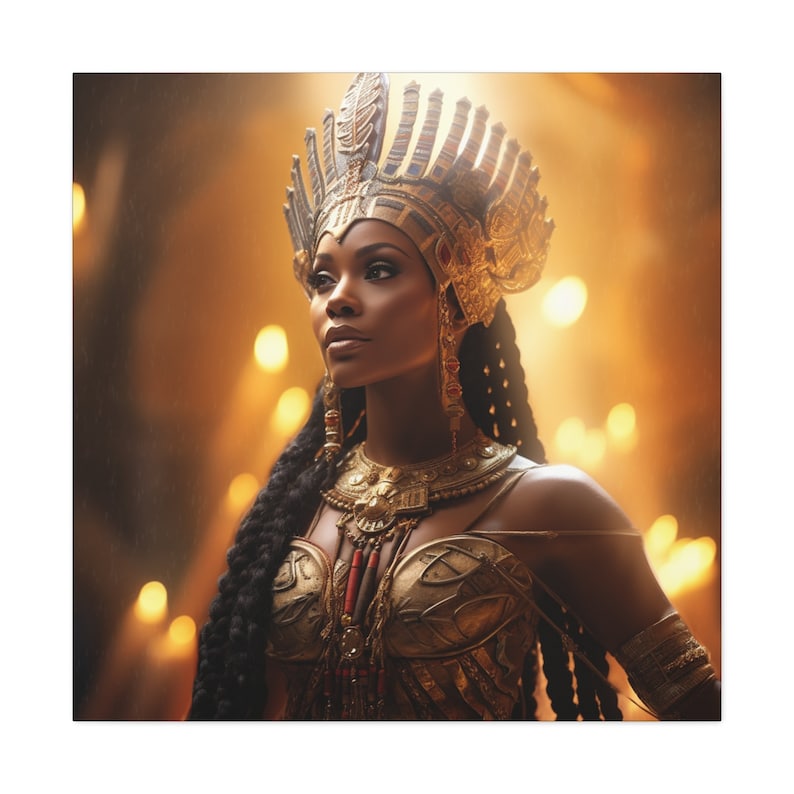 African Queen Goddess Empress 1 Canvas Gallery Wraps - Etsy