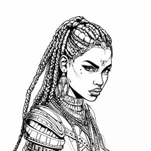 African King and Queen Coloring Pages 2 (royal Warriors Edition) - Etsy