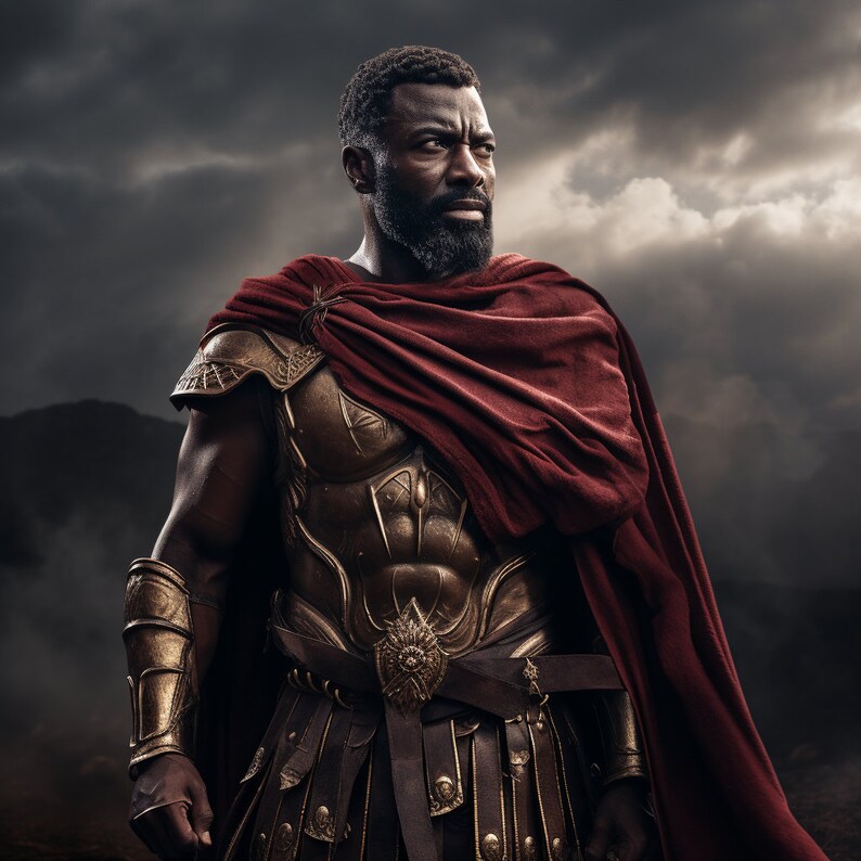 African King of Sparta - Etsy