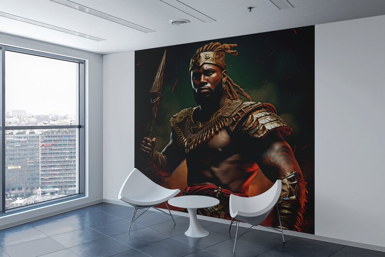 African Battle Warriors V Canvas Gallery Wraps - Etsy