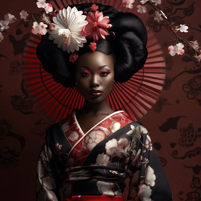 African Geisha Girls 1 - Etsy