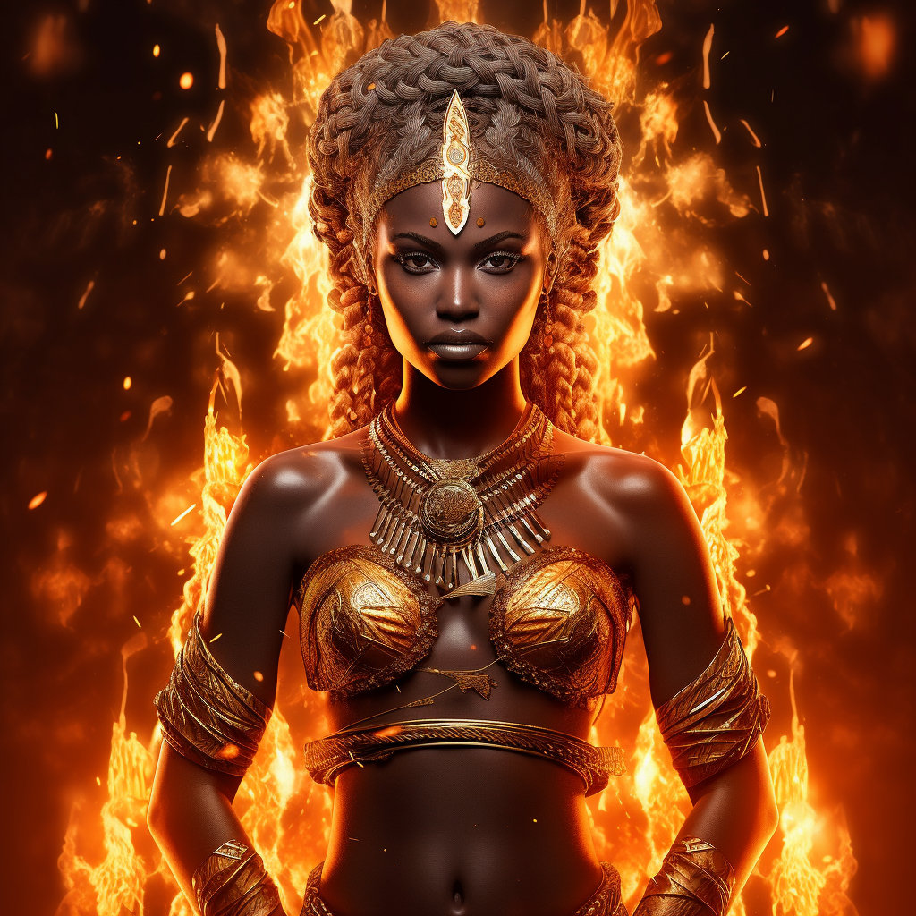 African FIRE Goddess - Etsy