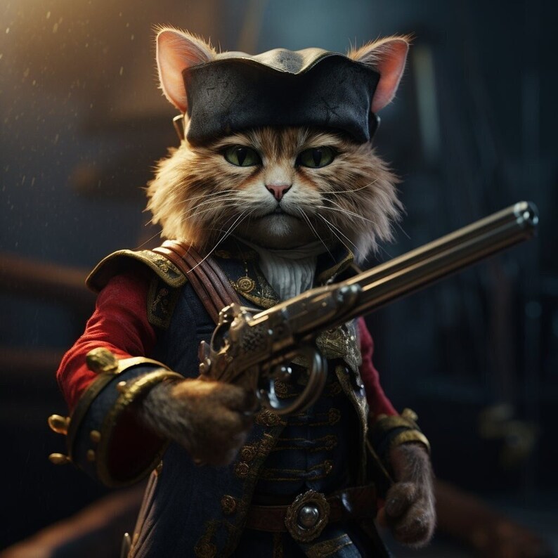 Pirate Cats of the Caribbean - Etsy