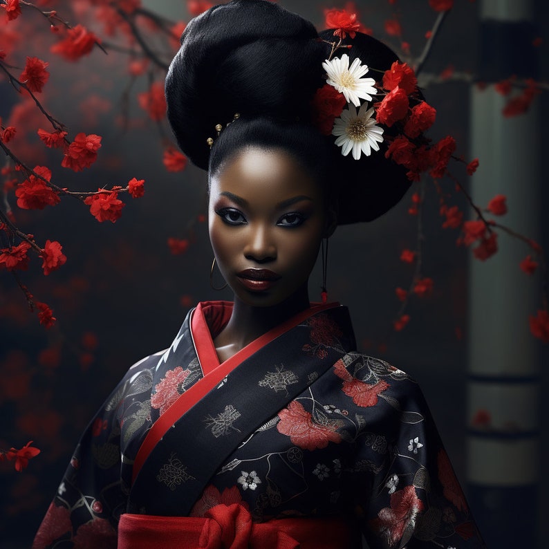 African Geisha Girls 3 - Etsy
