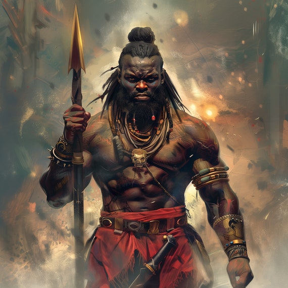 African Warrior Art
