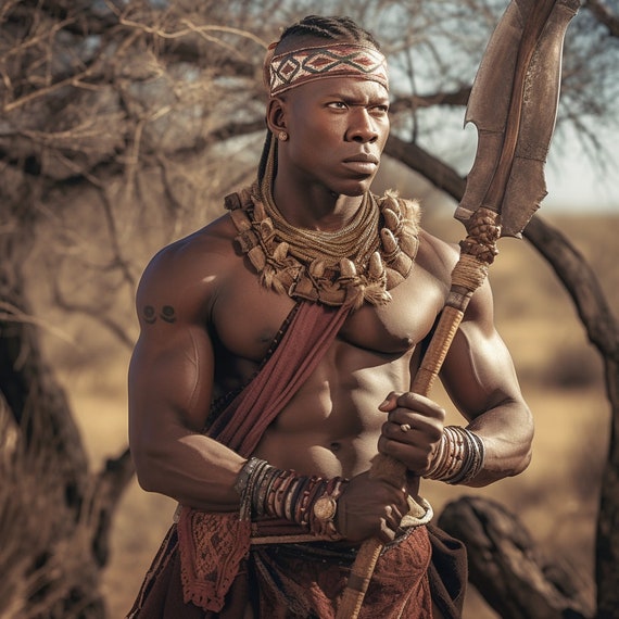 Black Indian African Warriors Bungalow Rose African Tribal Warrior II
