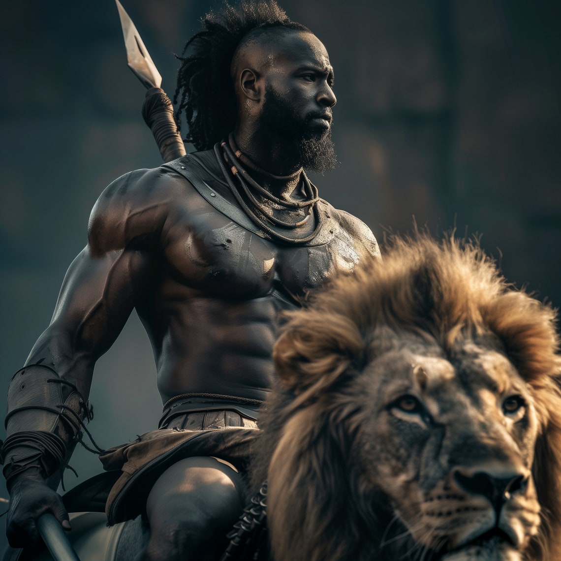 African Battle Warriors 10 great Lion Edition - Etsy