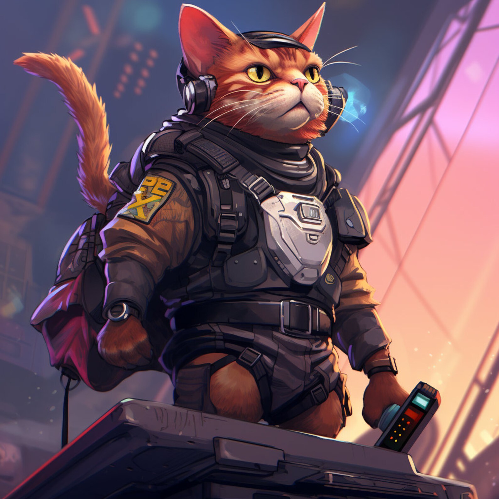 Cyber Punk Cat 1 - Etsy