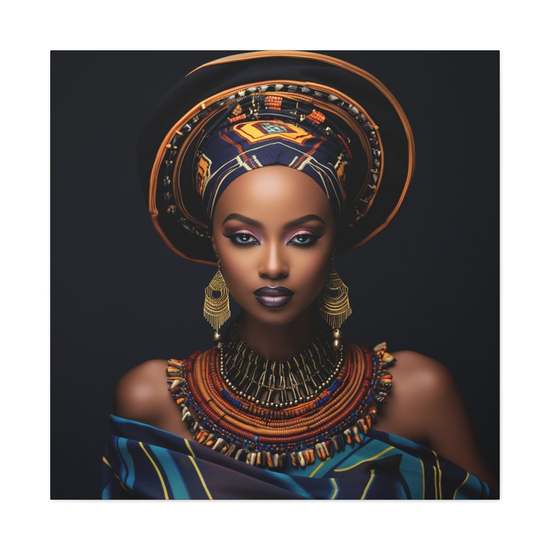 African Empress VII Canvas Gallery Wraps - Etsy