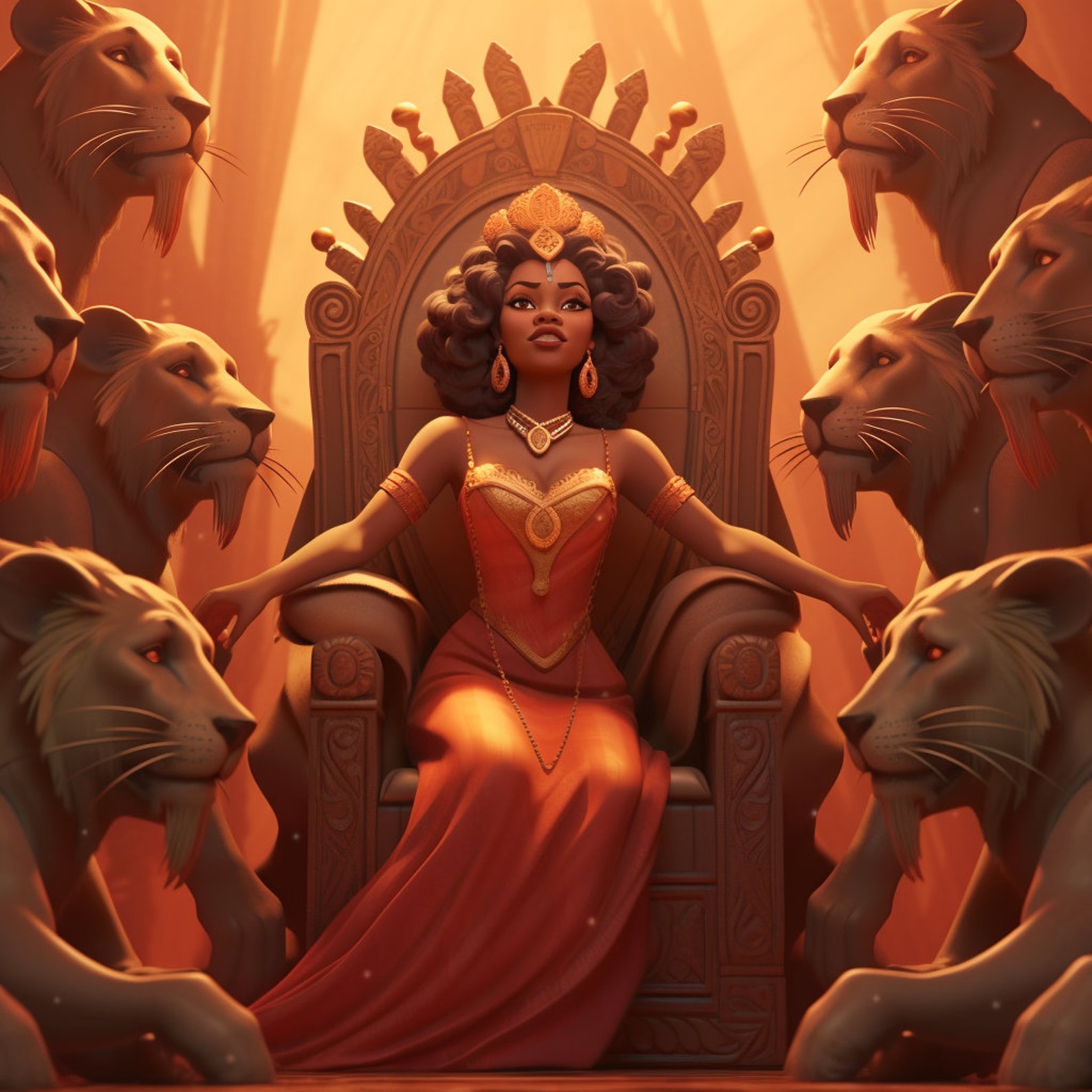 The Lion Queen - Etsy