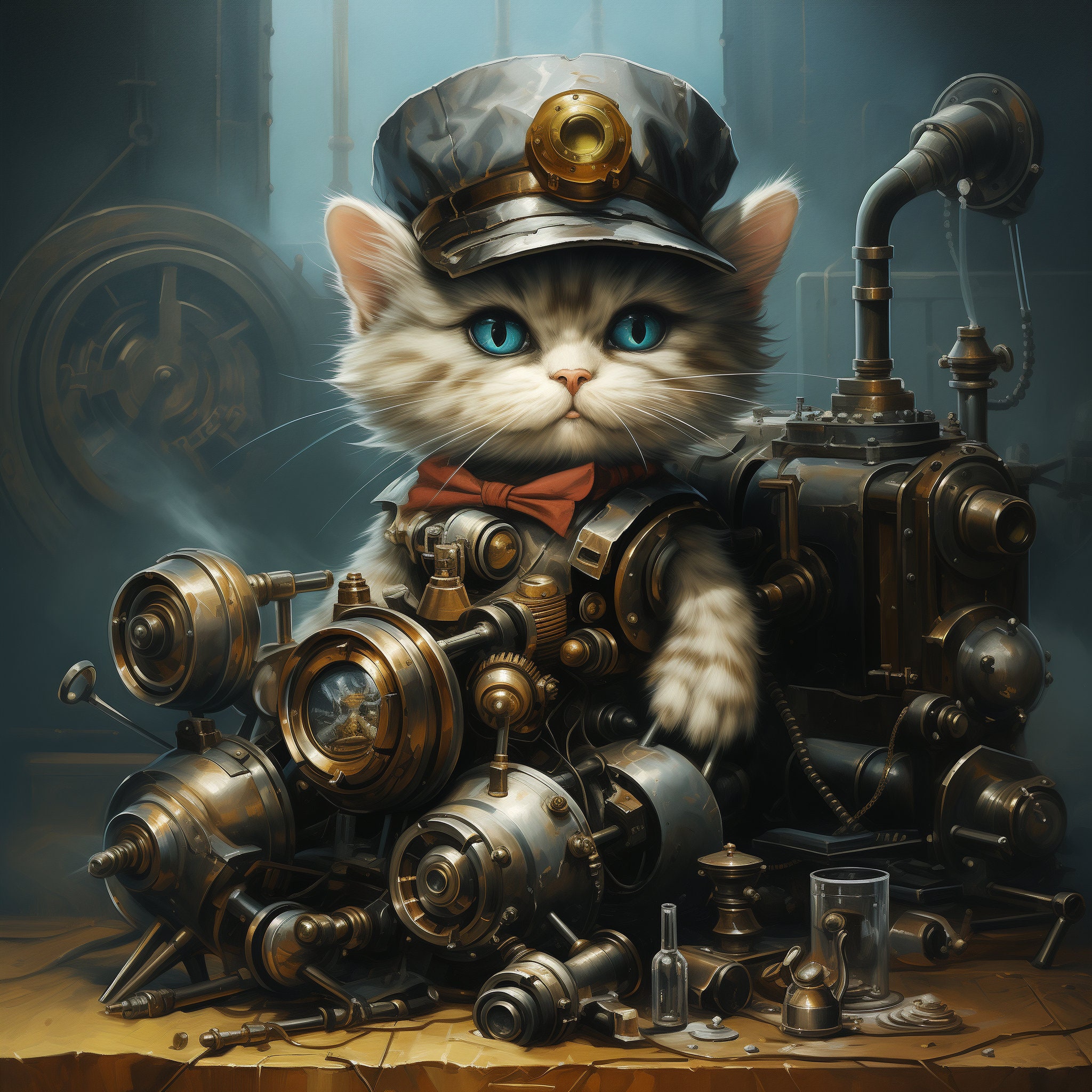 Steam Punk Cat - Etsy