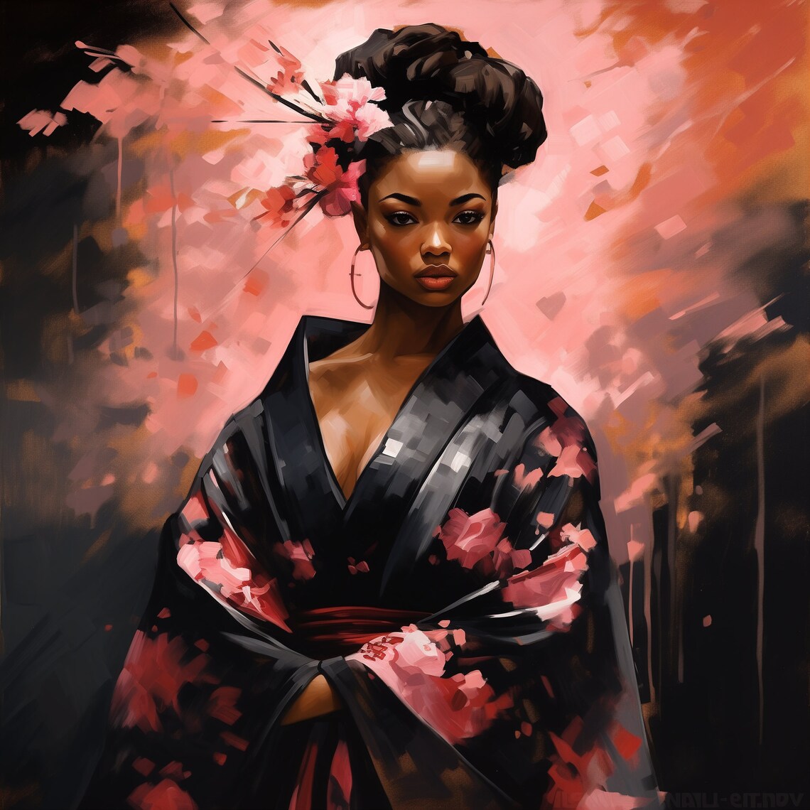African Geisha Girls 4 - Etsy