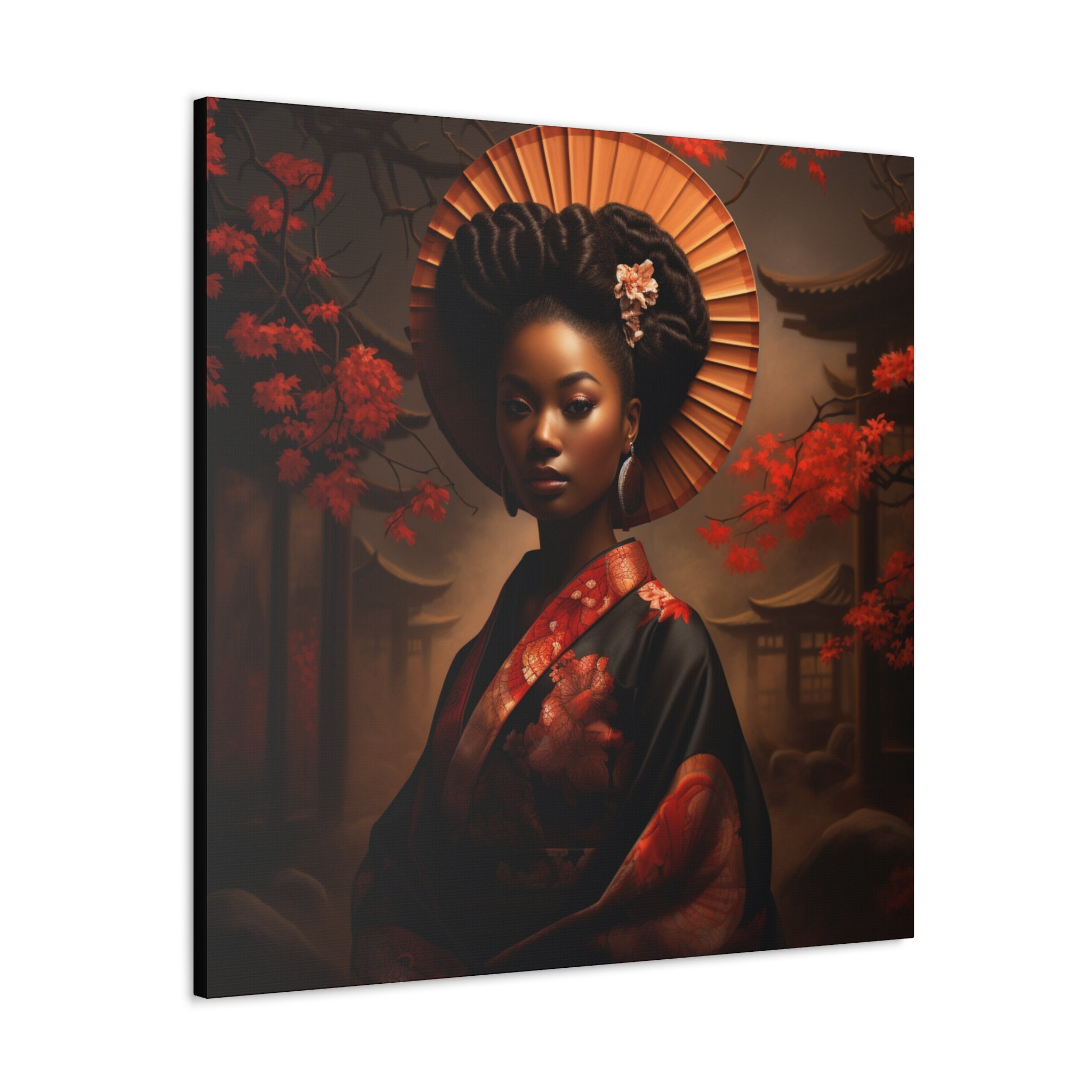 African Geisha Girls 2c Canvas Gallery Wraps - Etsy