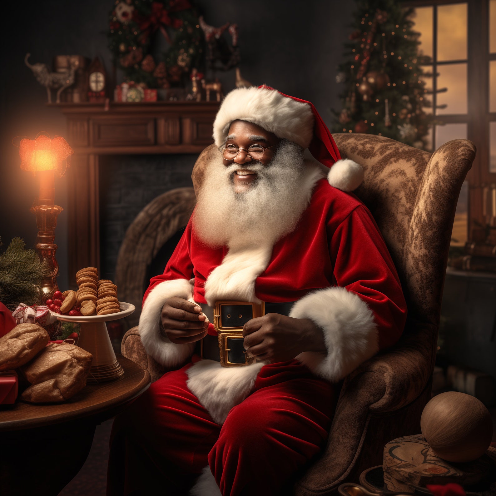 African Black Santa - Etsy