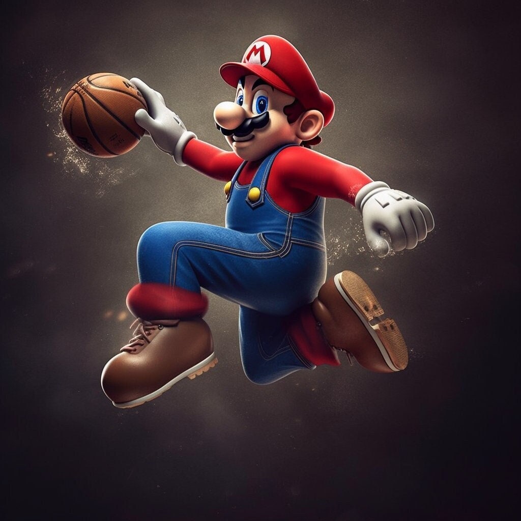 Nba Street V3 Super Mario Basketball Render Png By, 57% OFF