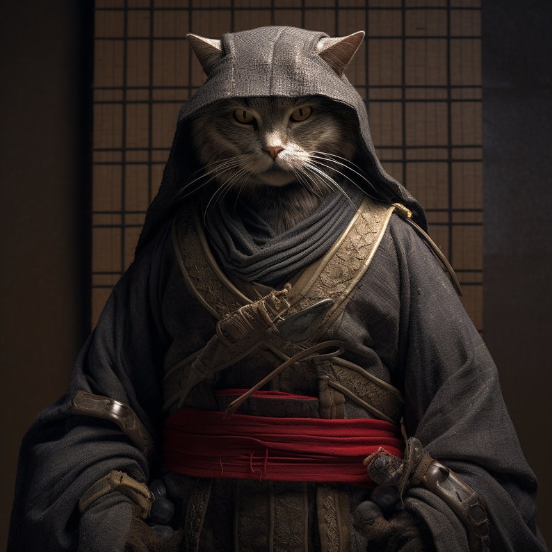 Ninja Cat - Etsy
