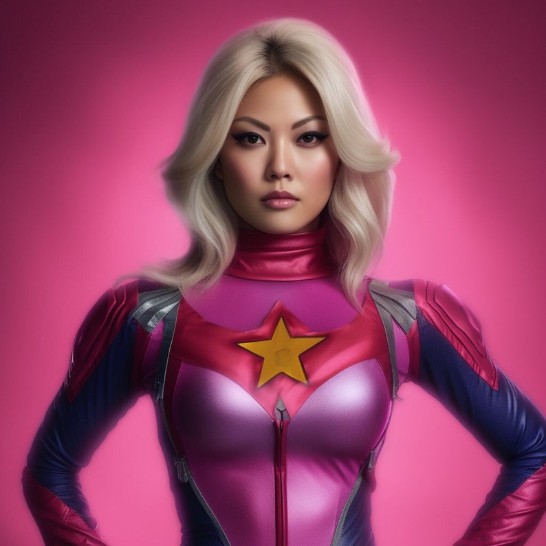 Asian Female Superhero - Etsy