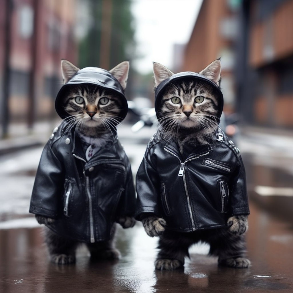 Biker Gang Kitty - Etsy