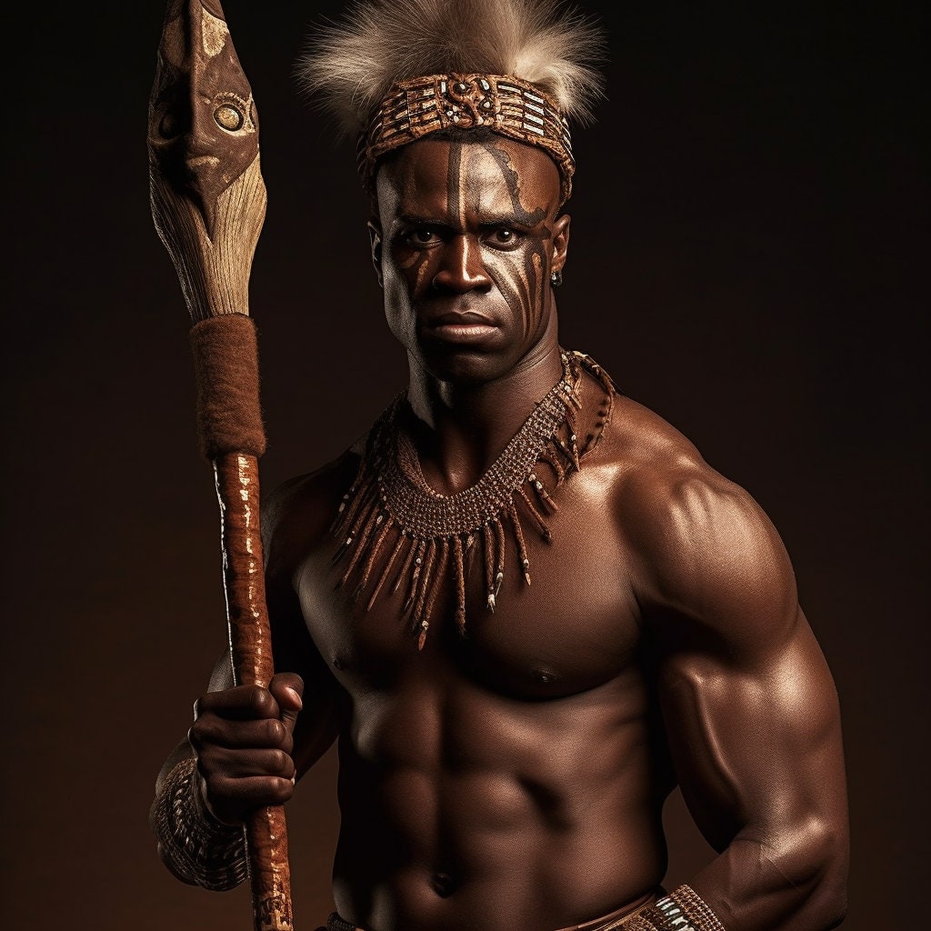 Zulu African Warrior Chief - Etsy