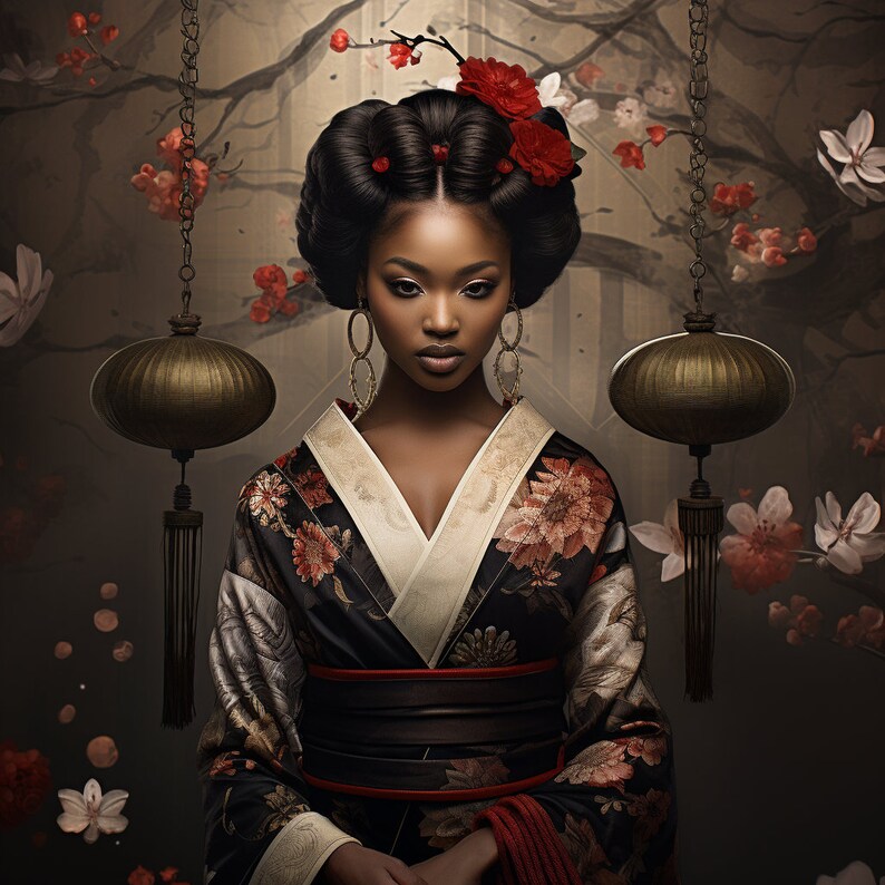African Geisha Girls 1 - Etsy