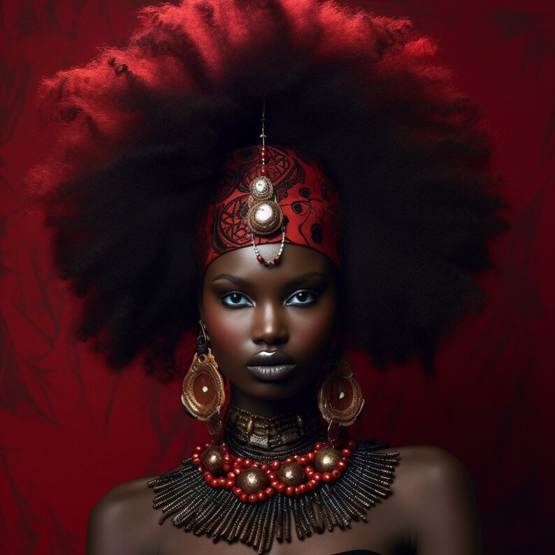 African Punk Queen V-2 - Etsy