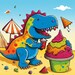 Fun Dinosaur Clip Art - Etsy