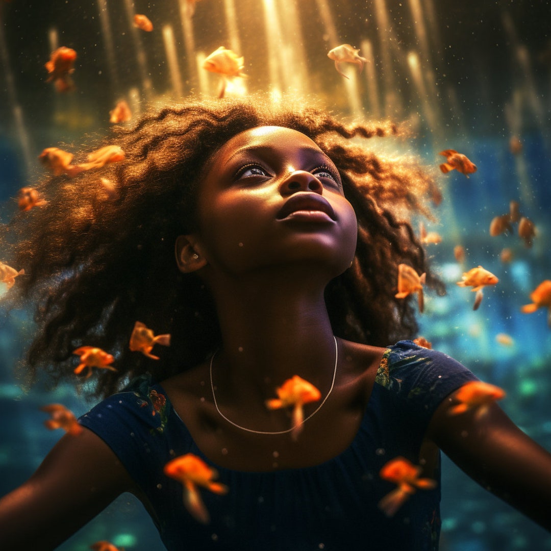 Beautiful Black Mermaid - Etsy