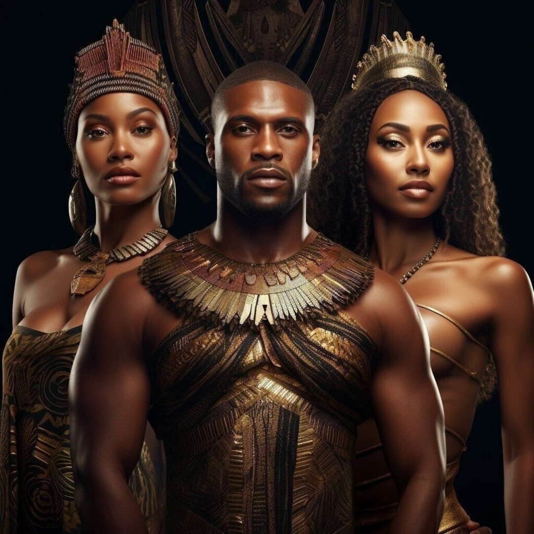 African King and His Queens II - Etsy UK